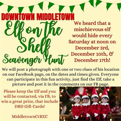 Middletown CT Recreation: Elf on the Shelf